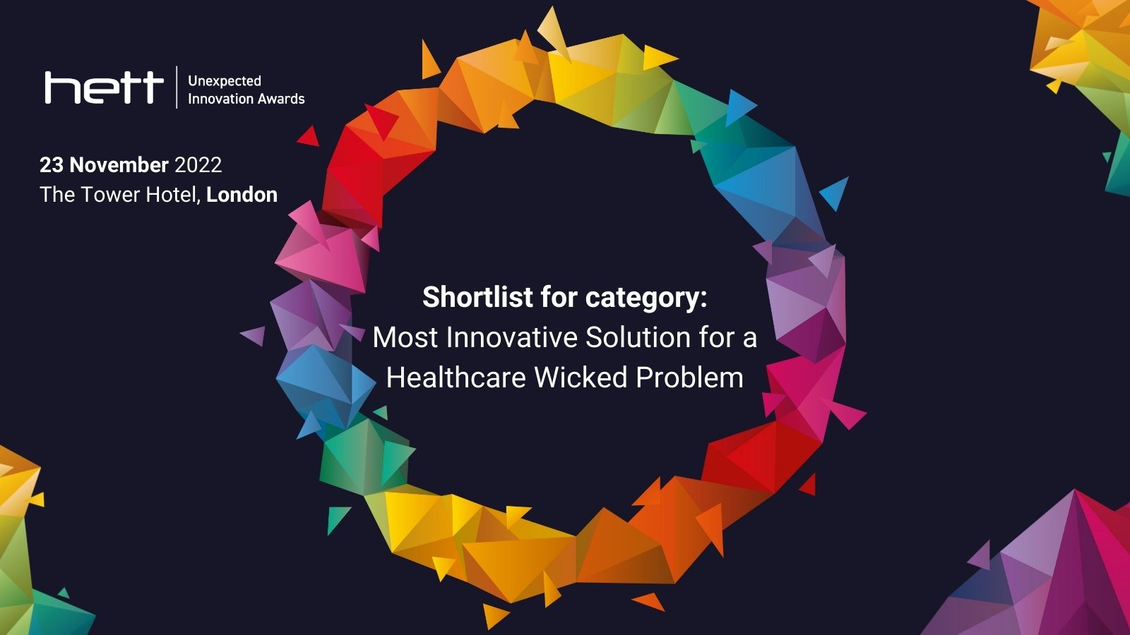 HETT Unexpected Innovation Awards 2022 - Most Innovative Solution for a ...